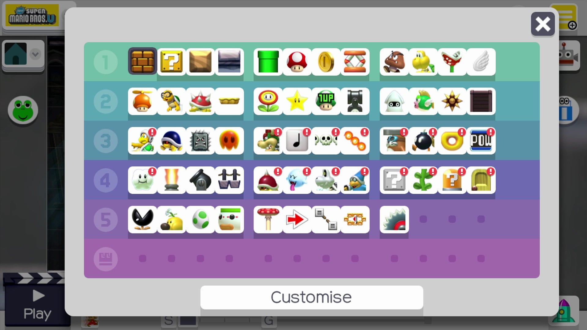 Unlocking Building Items And More In Super Mario Maker v1.01 - Guide ...
