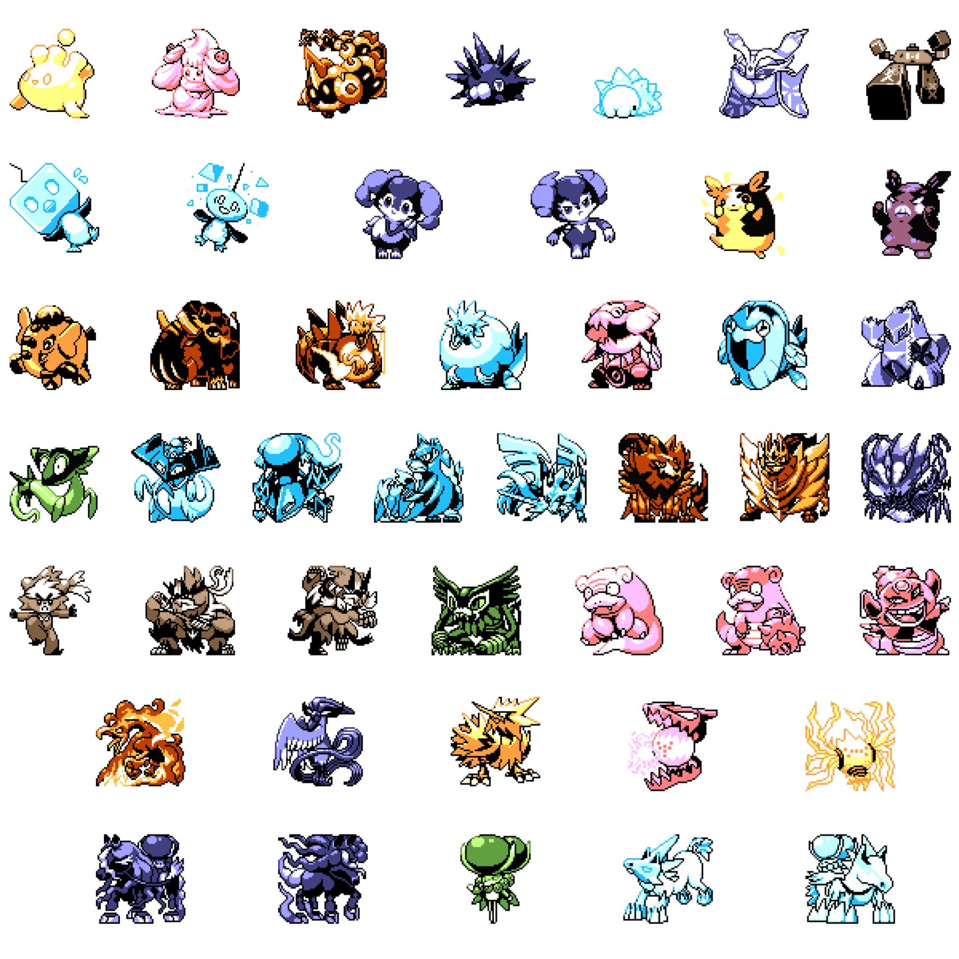 Original 151 Pokemon Sprites