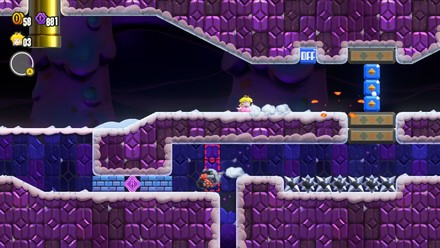 2024 - Super Mario Bros. Wonder : World 4 - Pause ! Course de Revver