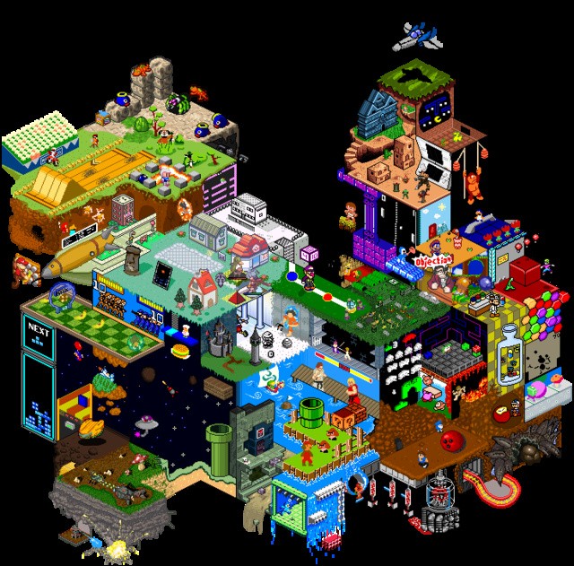 Artwork: These Isometric Super Mario Drawings Are Rather Impressive ...