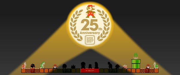 Nintendo Declares Super Mario Bros. 25th Anniversary Website Open ...