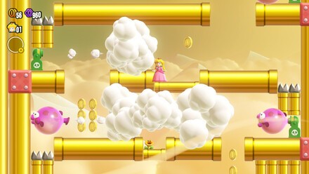 2023 - Super Mario Bros. Wonder: World 4 - Le Vol des Bloomps