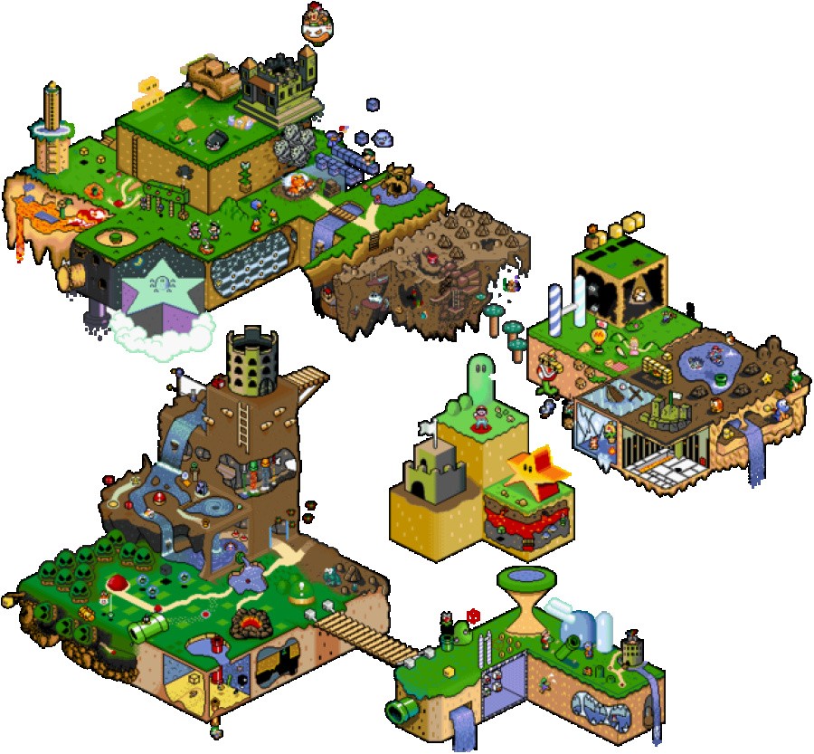 Artwork: These Isometric Super Mario Drawings Are Rather Impressive ...