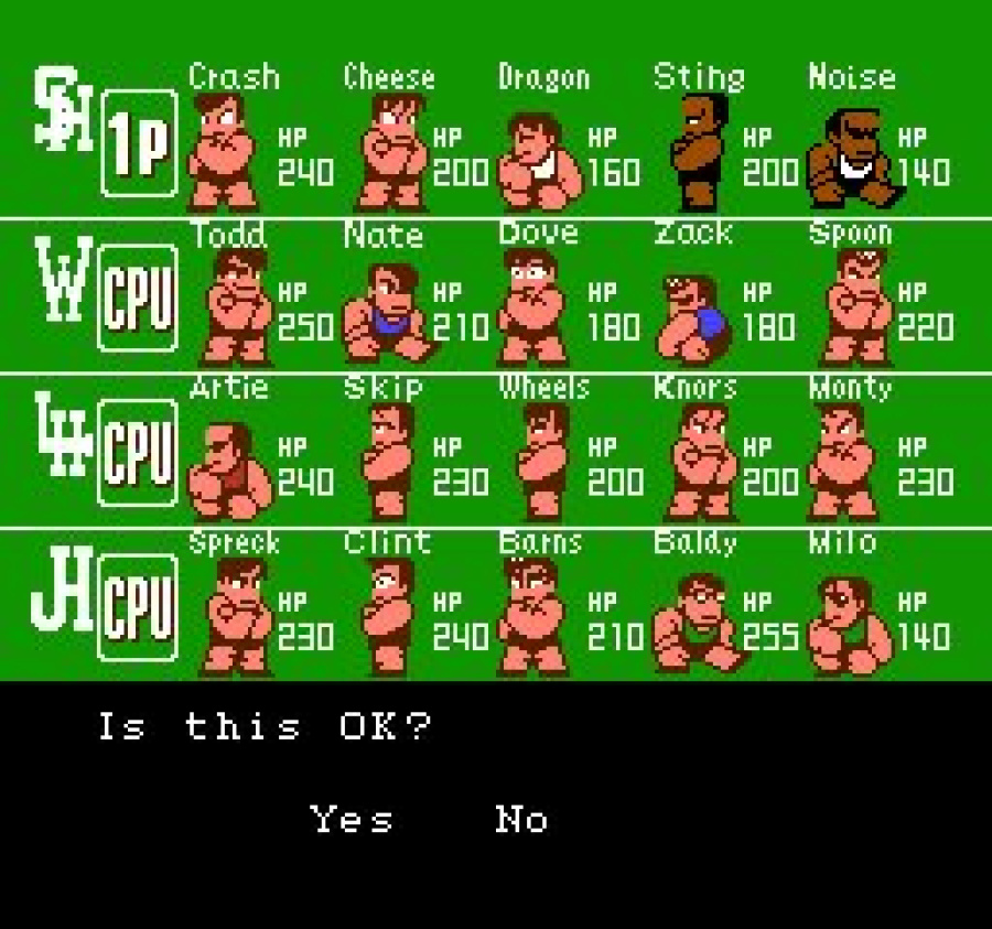 Crash 'n the Boys: Street Challenge (NES) Screenshots Crash 'n the Boys: Street Challenge (NES) Screenshots