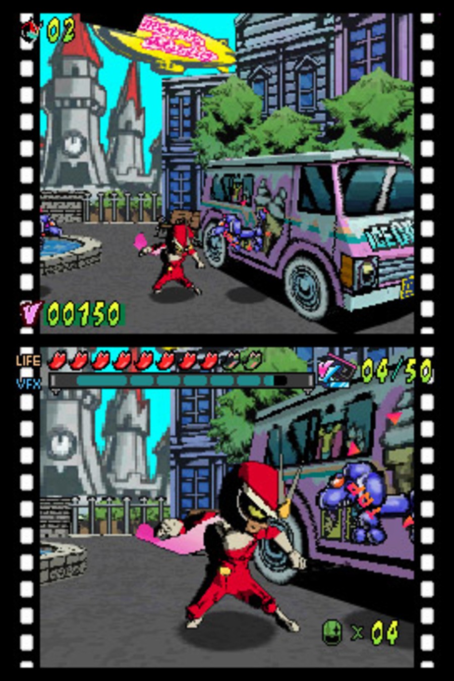 Viewtiful Joe: Double Trouble (DS) Screenshots