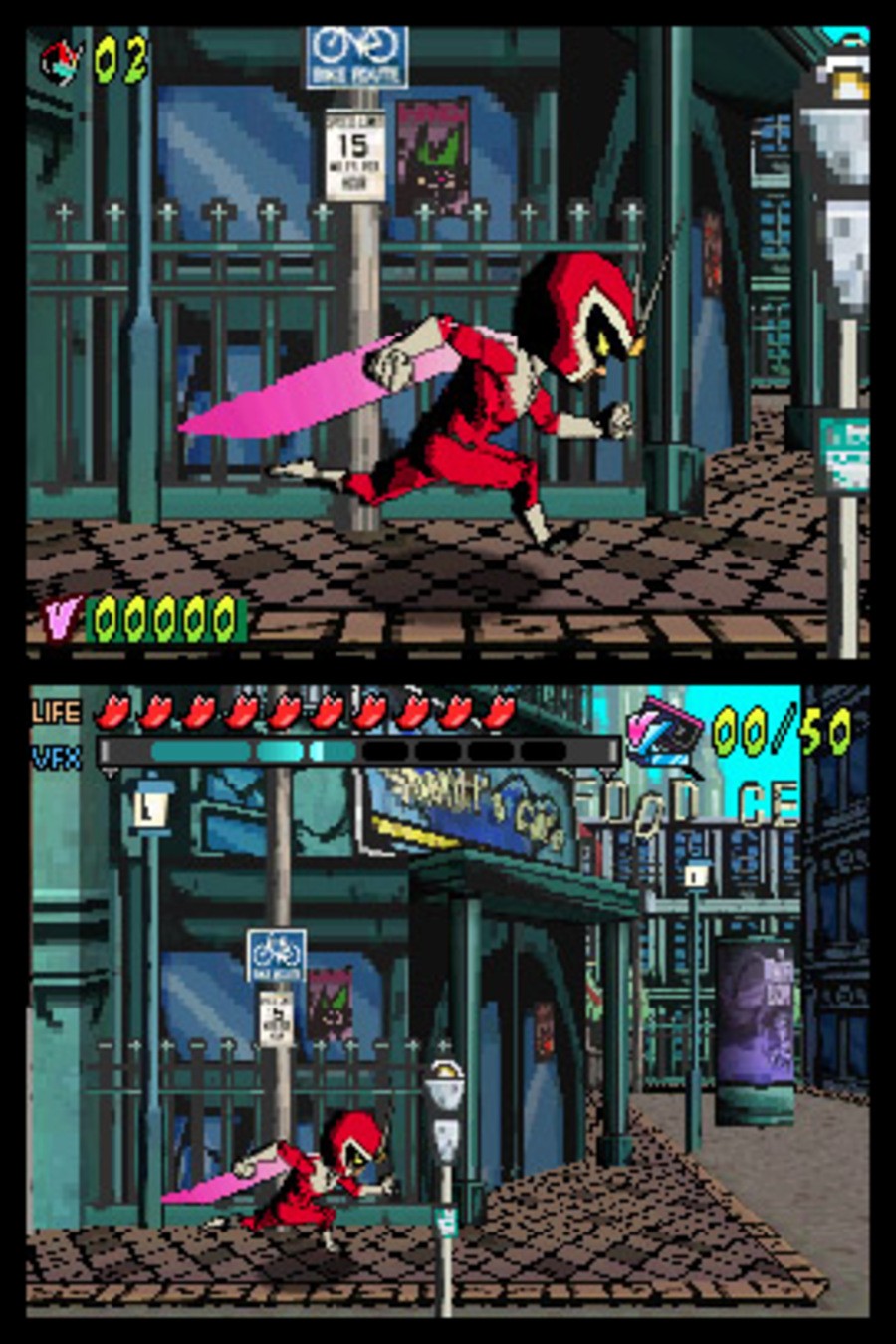 Viewtiful Joe: Double Trouble (DS) Screenshots