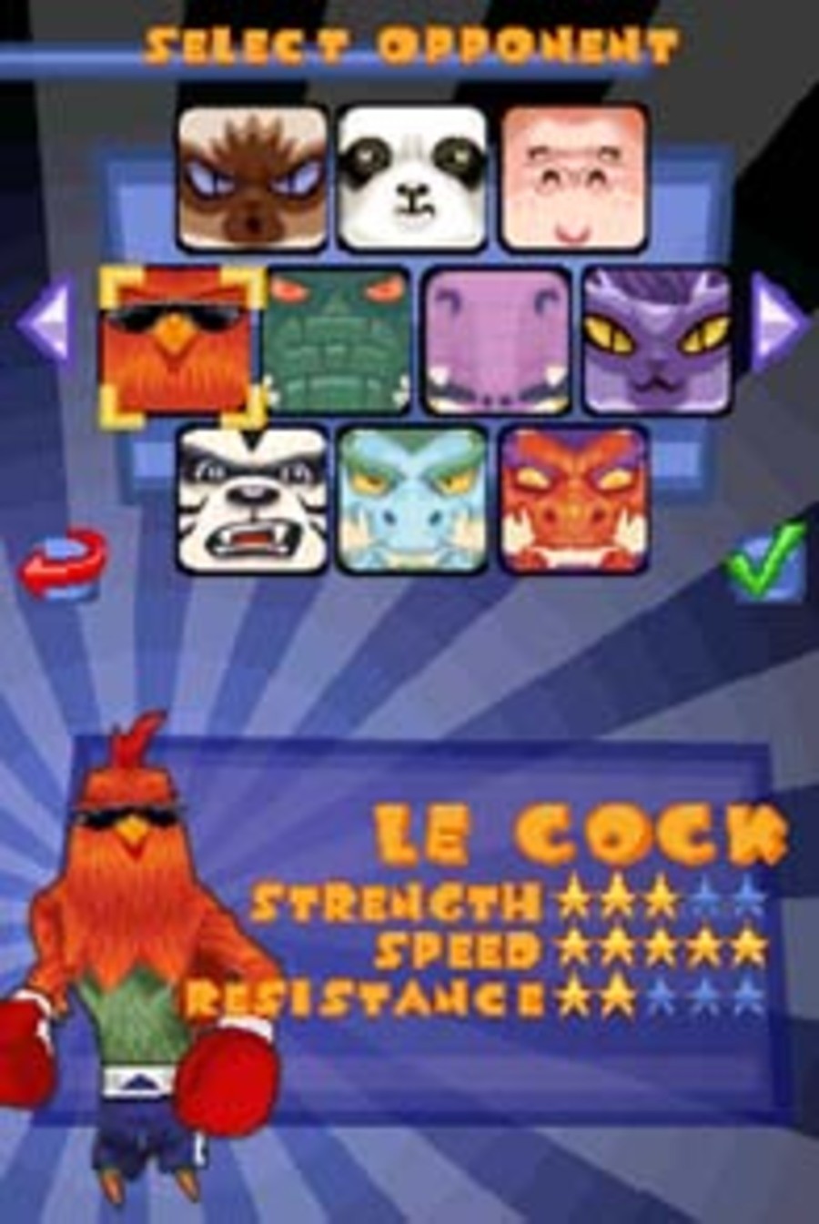 Animal Boxing (DSiWare) Screenshots