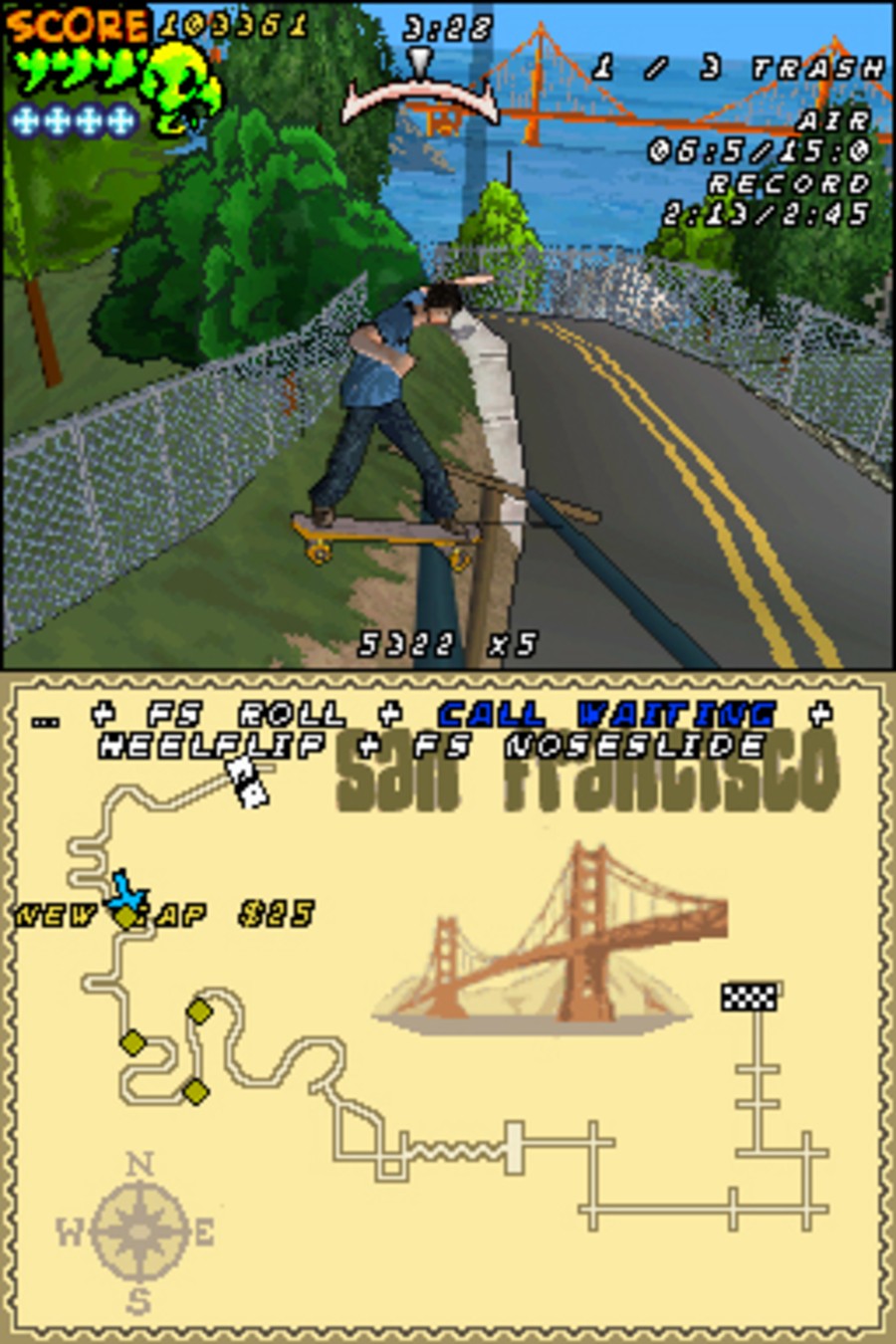 Tony Hawk's Downhill Jam (DS) Screenshots