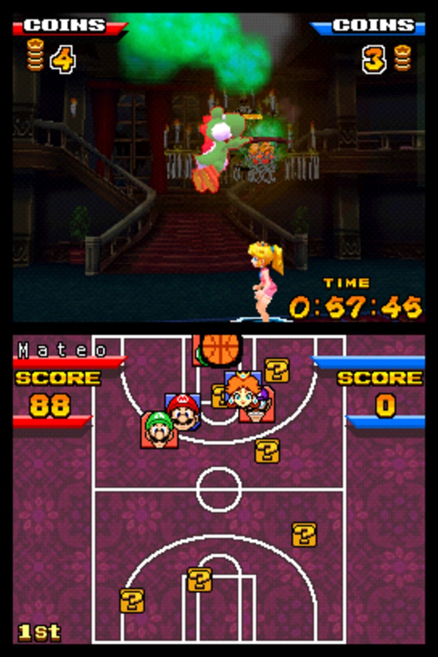 Mario Hoops 3 on 3 (DS) Screenshots