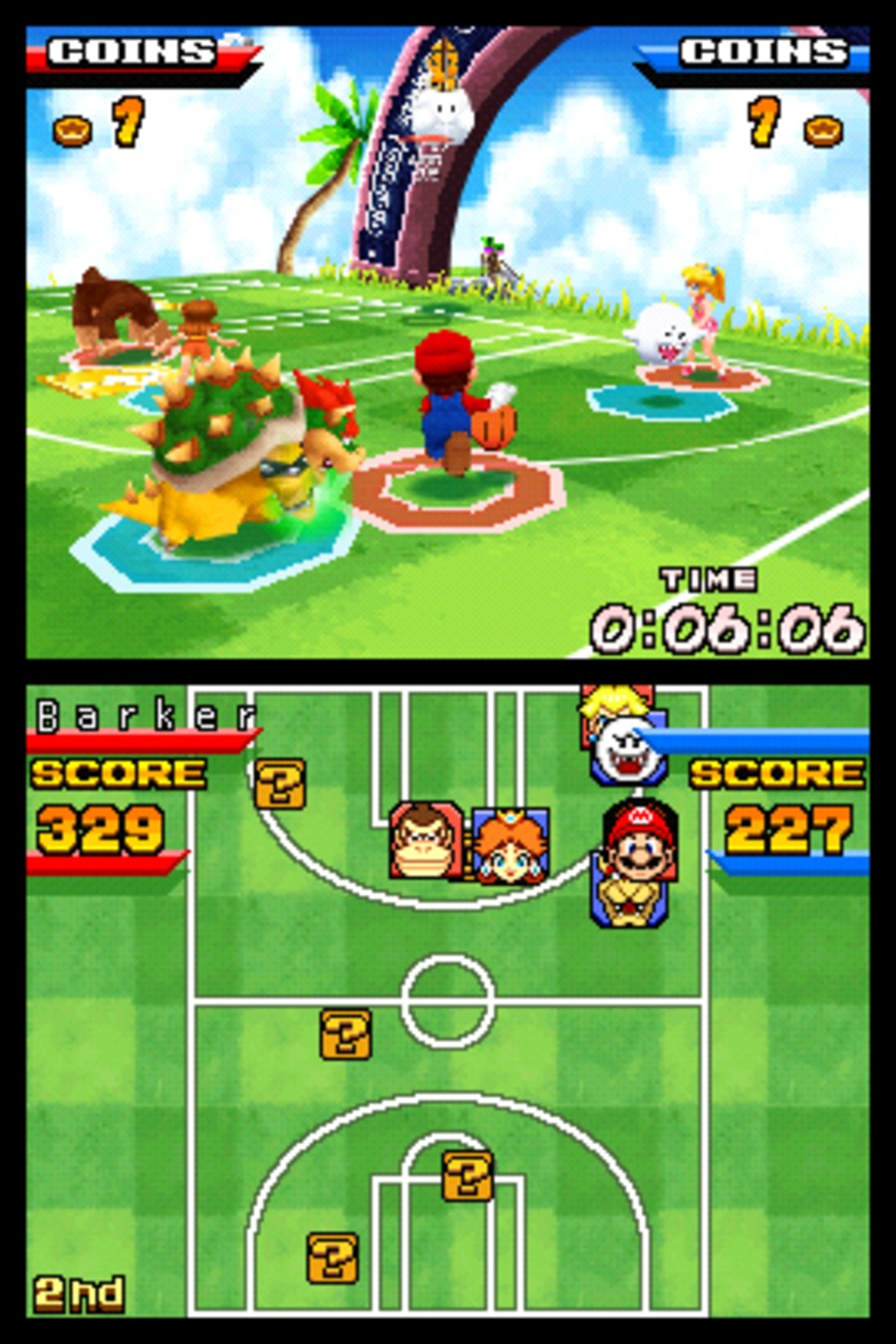 Mario Hoops 3 on 3 (DS) Screenshots