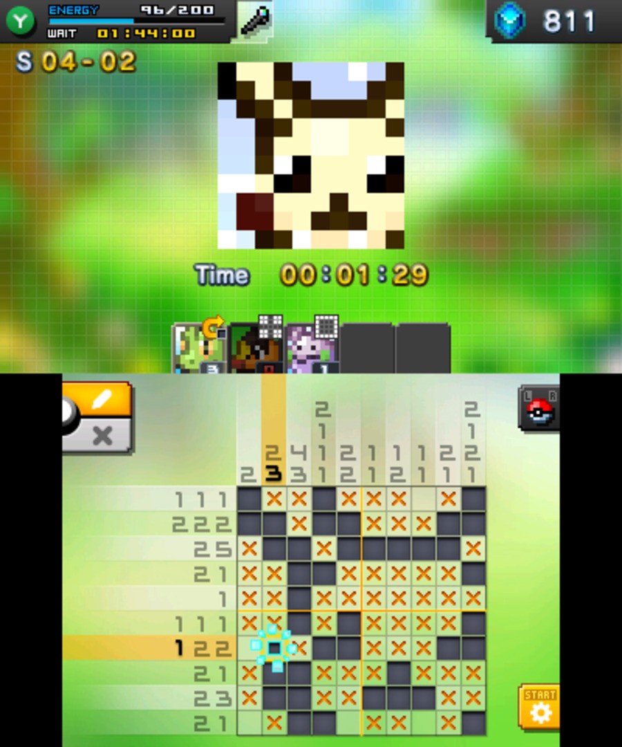 Pokémon Picross (3DS eShop) Screenshots